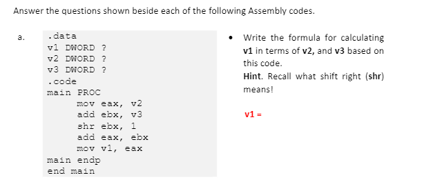 Solved Answer the questions shown beside each of the | Chegg.com