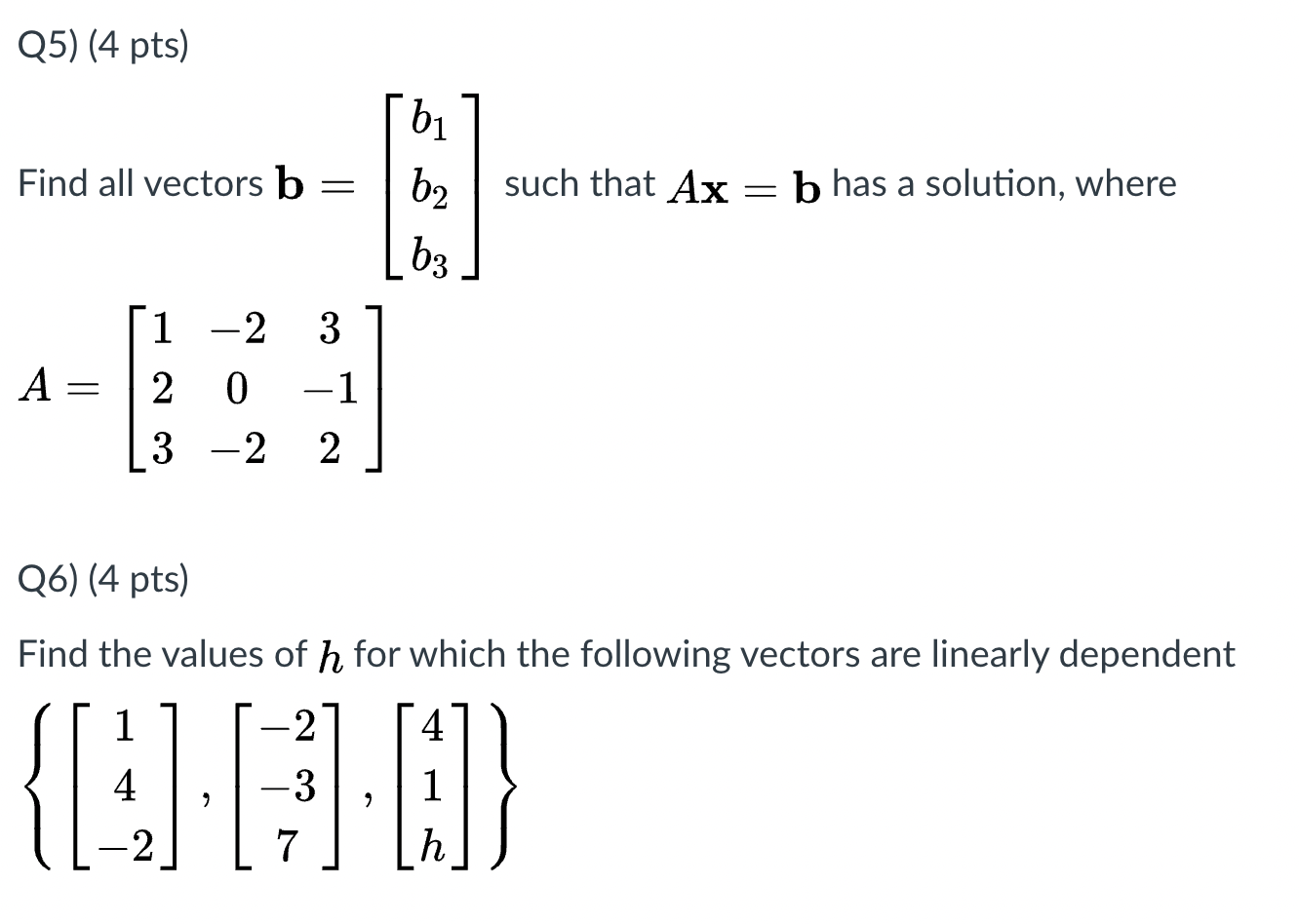 Solved A consistent system of linear equations may have only | Chegg.com
