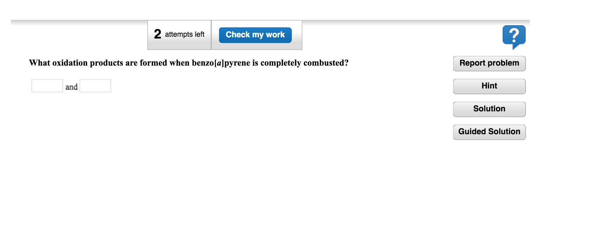 Solved 2 attempts left Check my work ? What oxidation | Chegg.com