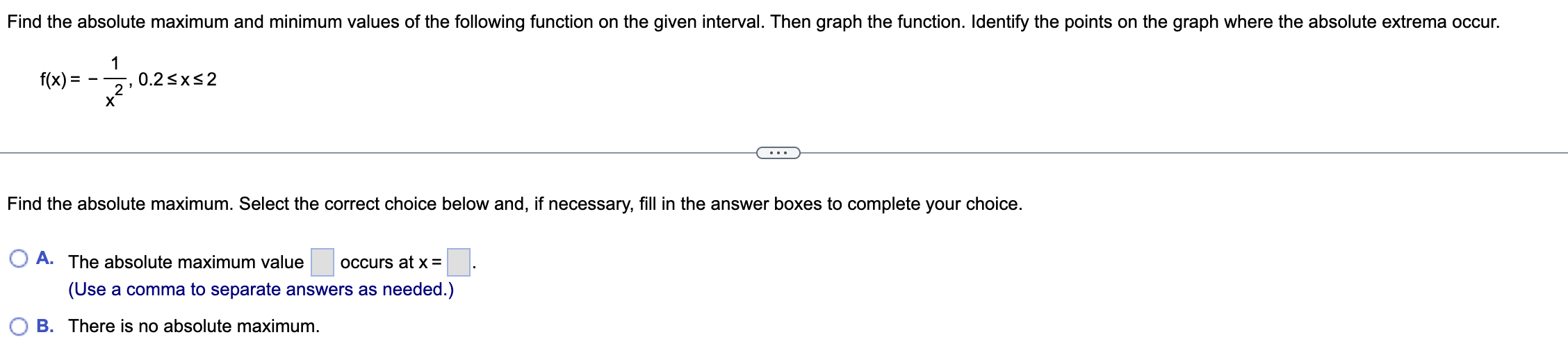 Solved Find the absolute maximum and minimum values of the | Chegg.com