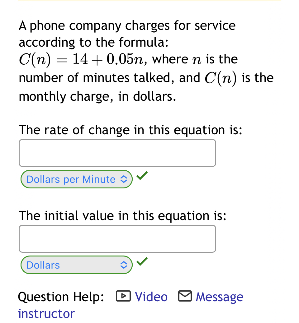 Solved A phone company charges for service according to the | Chegg.com