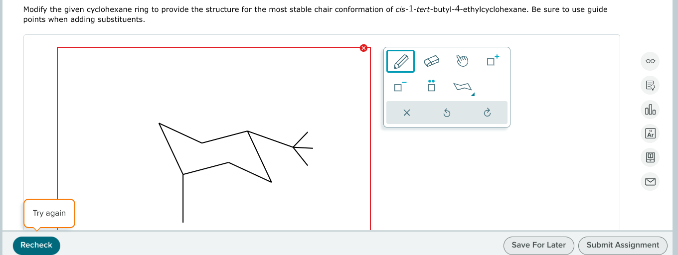 Solved Modify the given cyclohexane ring to provide the | Chegg.com