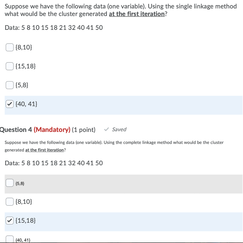 Solved Suppose we have the following data (one variable). | Chegg.com