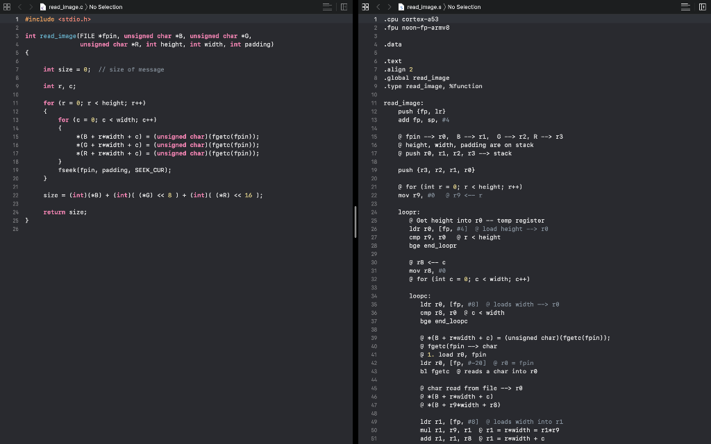 Translate C code into Assembly Code I have to write | Chegg.com