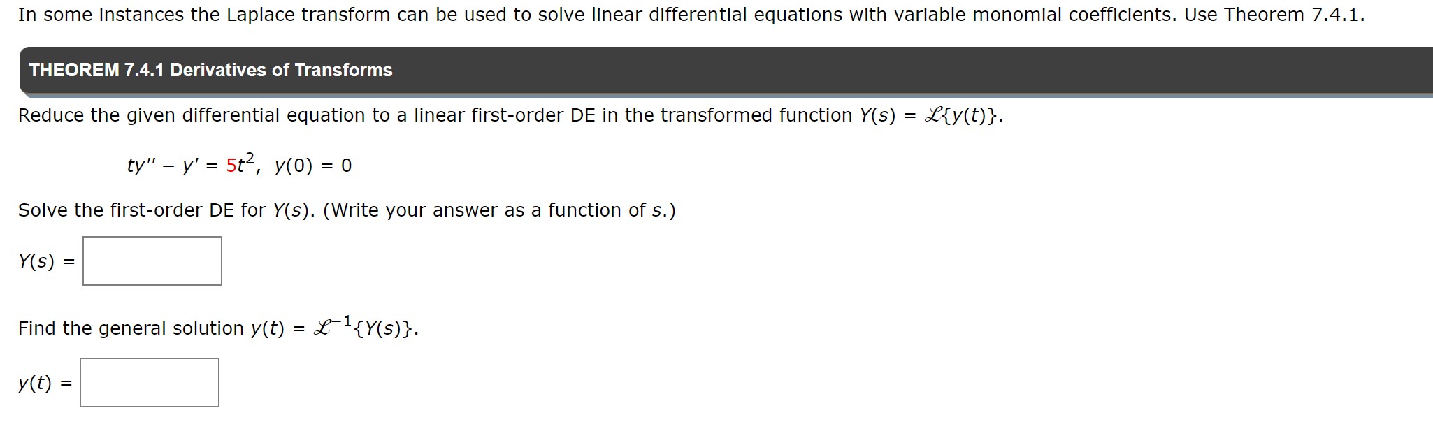 Solved Reduce the given differential equation to a linear | Chegg.com