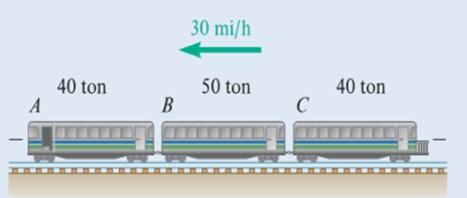 Solved The subway train shown is traveling at a speed of 30 | Chegg.com
