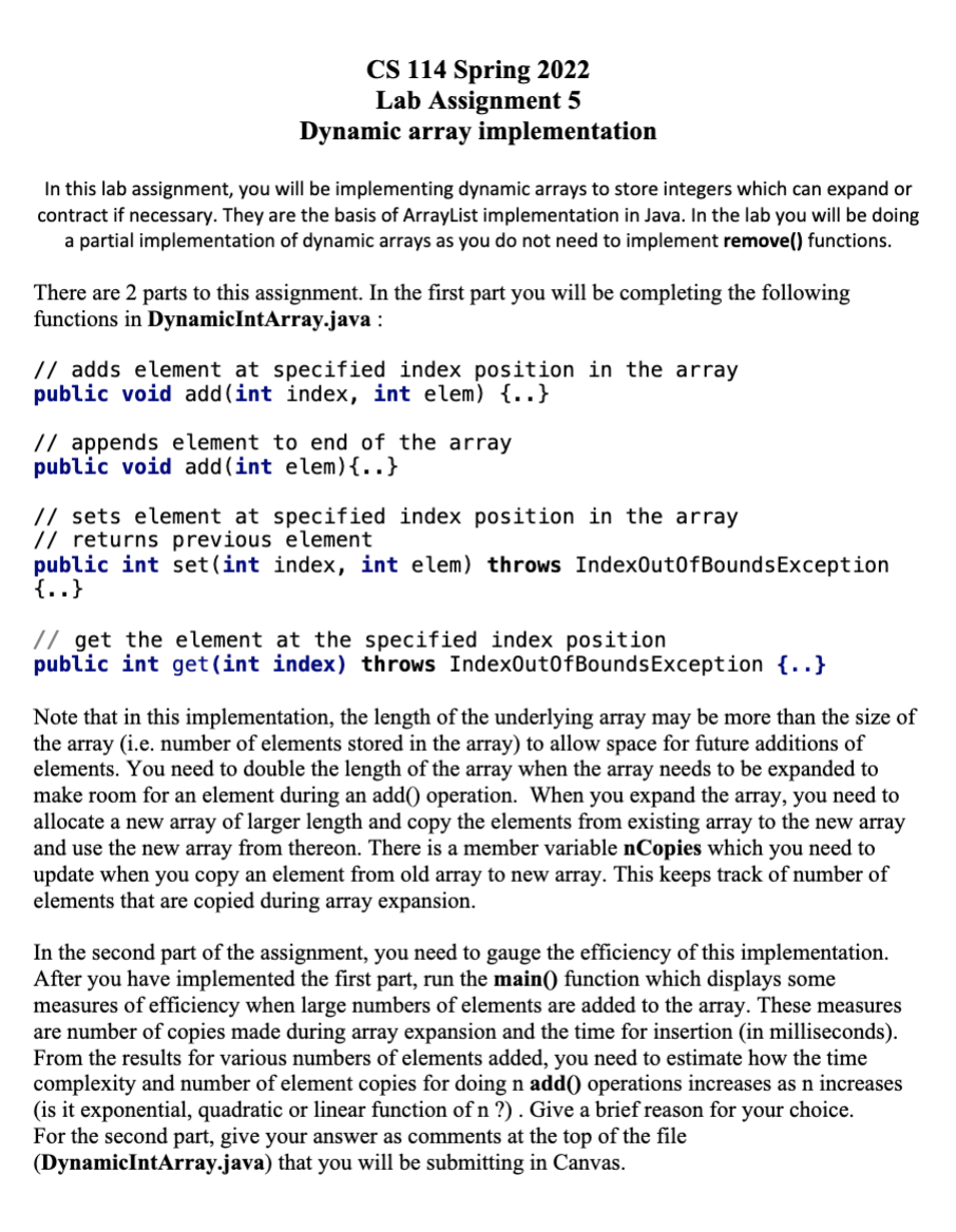 Solved See the description here LabAssignment5.pdf Download | Chegg.com