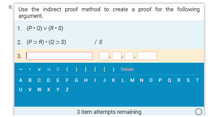 Solved 2. Save session Use the indirect proof method to | Chegg.com
