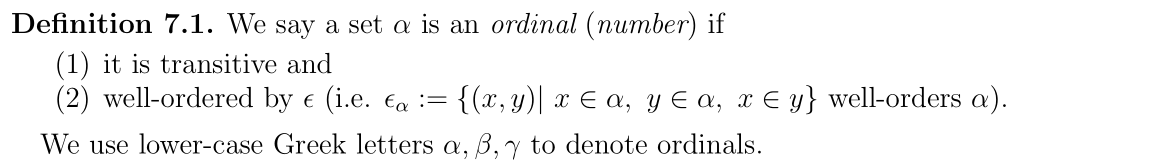 Solved What's the definition of α×β for twe limit ordinal | Chegg.com