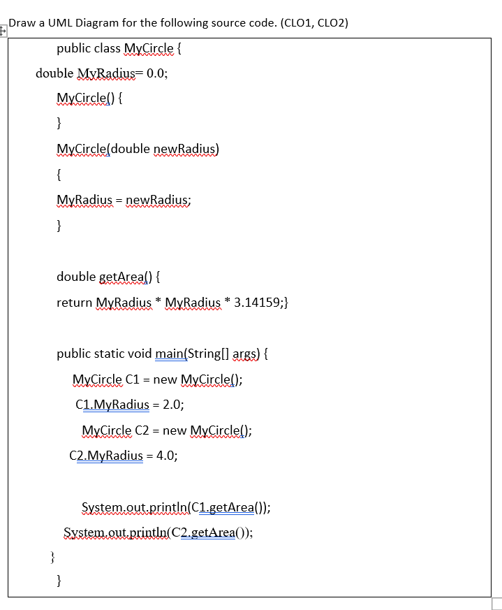 Solved Draw a UML Diagram for the following source code. | Chegg.com