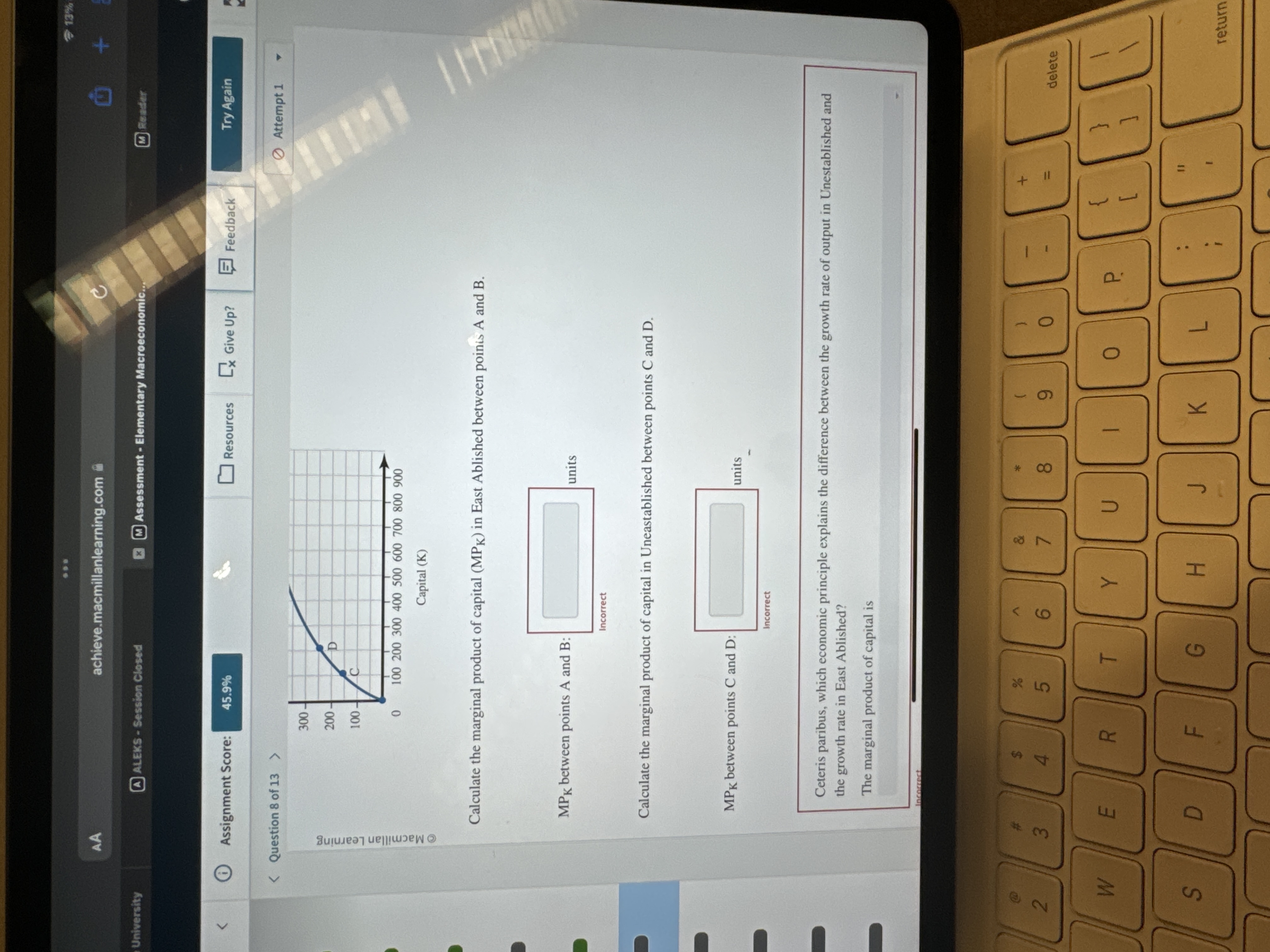 Solved mpk between points a and b | Chegg.com