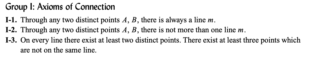 Solved Given two distinct lines prove from Group I of | Chegg.com