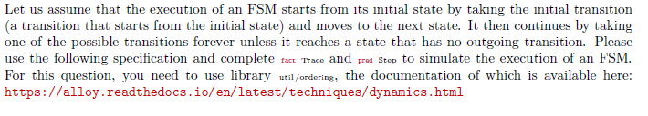 Solved Let us assume that the execution of an FSM starts | Chegg.com