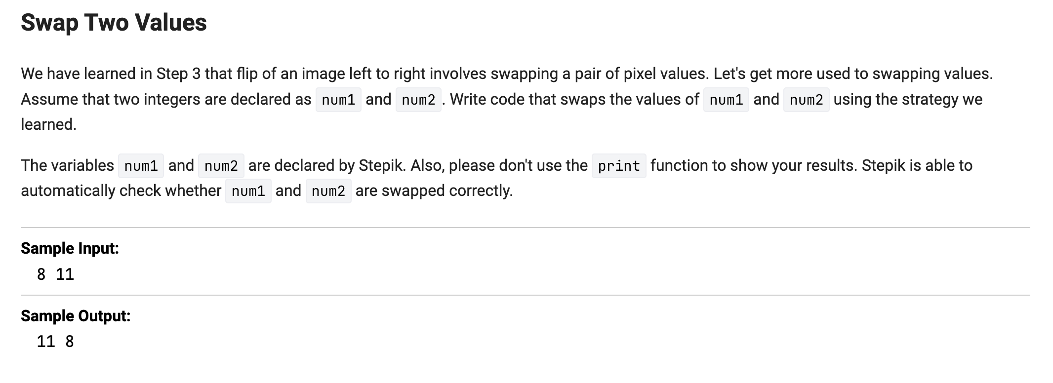 Solved We have learned in Step 3 that flip of an image left | Chegg.com
