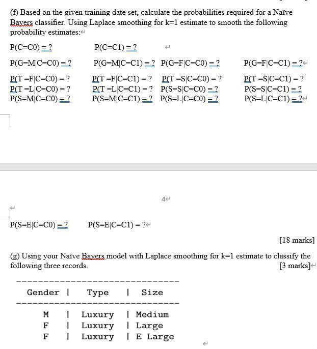 Solved Question 2 Consider the training examples shown in | Chegg.com