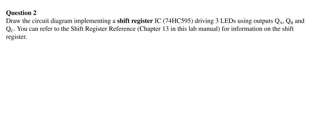 Solved Question 2 Draw the circuit diagram implementing a | Chegg.com