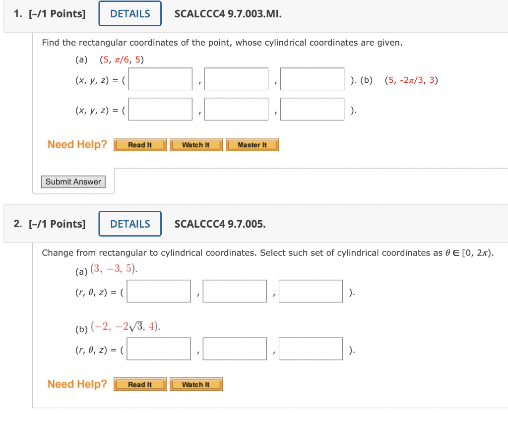 Solved 1. [-/1 Points] DETAILS SCALCCC4 9.7.003.MI. Find the | Chegg.com