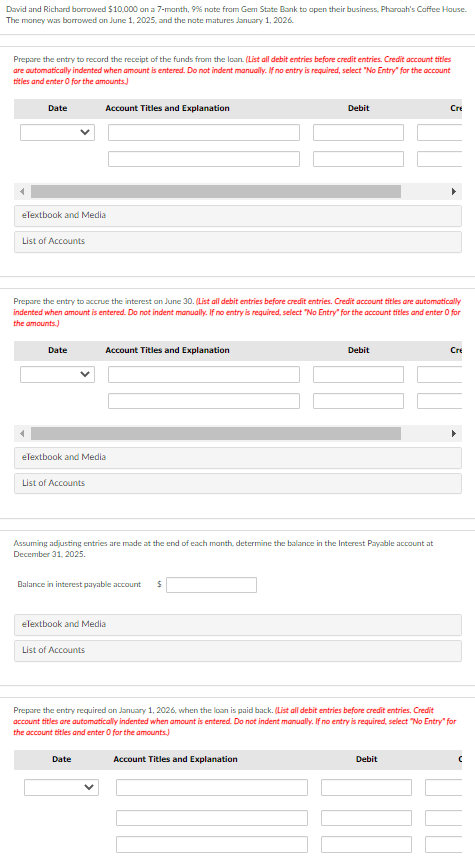 Solved Devid and Richard borrowed $10,000 on a 7-manth, 9%6 | Chegg.com