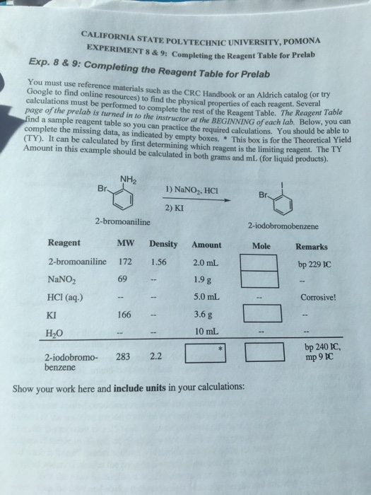Solved You must use reference materials such as the CRC | Chegg.com
