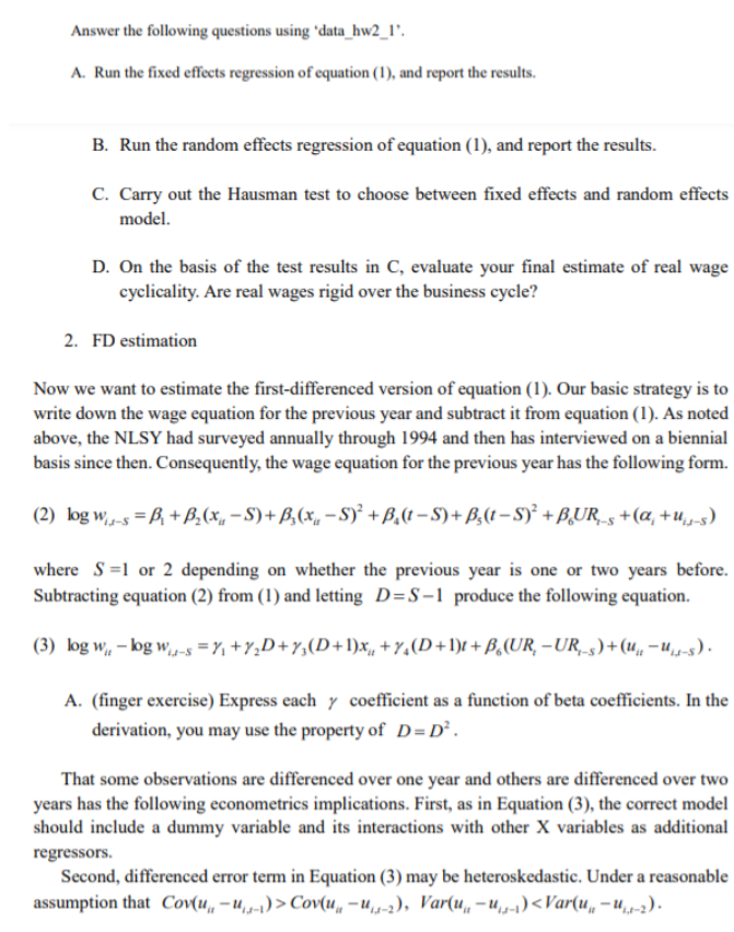 Full working please. Just do the above questions. | Chegg.com