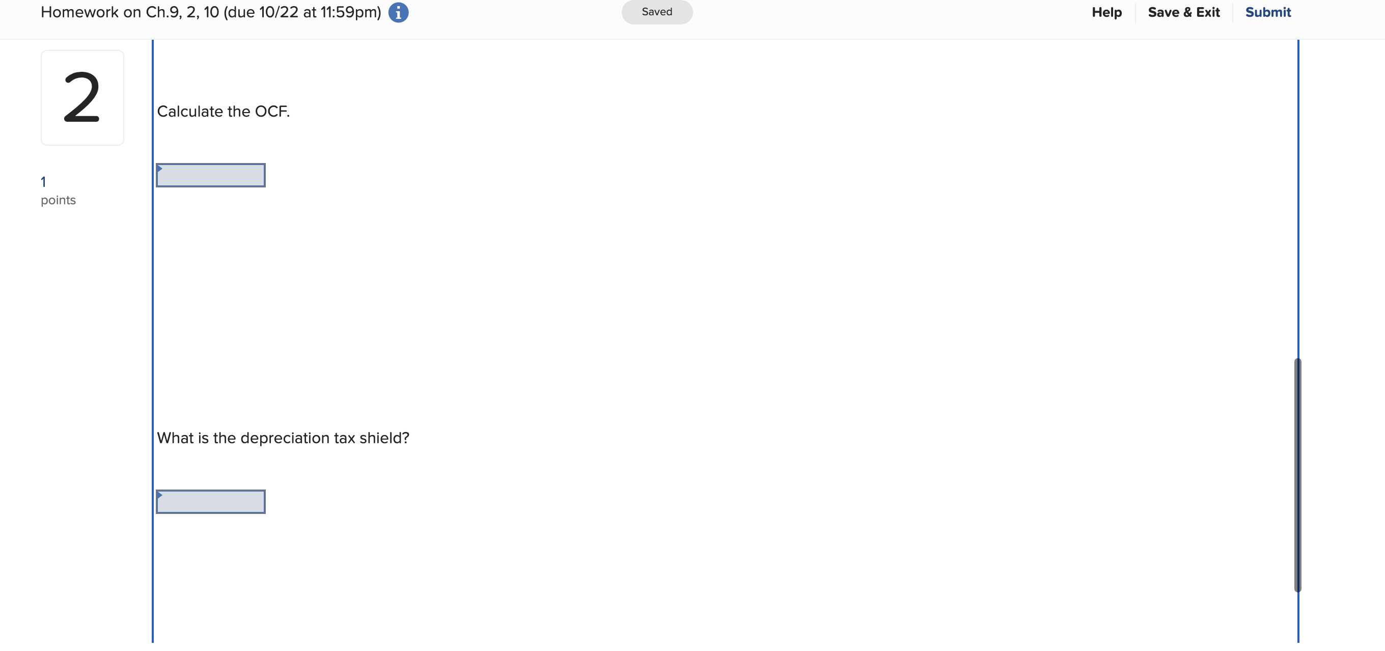 Solved Homework on Ch.9, 2, 10 (due 10/22 at 11:59pm) i | Chegg.com