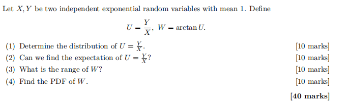 Let X,Y be two independent exponential random | Chegg.com