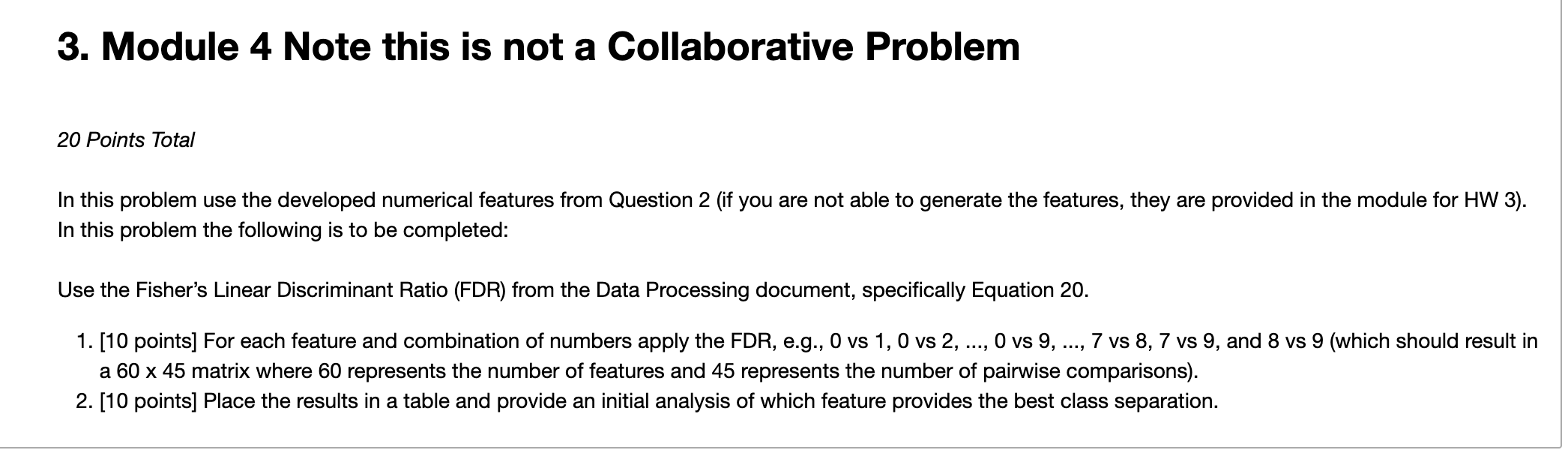 1. Module 6 - Note this is not a Collaborative | Chegg.com