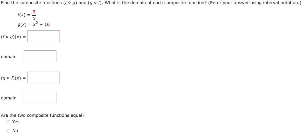 Solved Find the composite functions (fog) and (gof). What is | Chegg.com