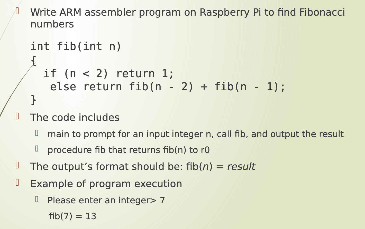 Solved Please help me with ARMv7 code for running on | Chegg.com