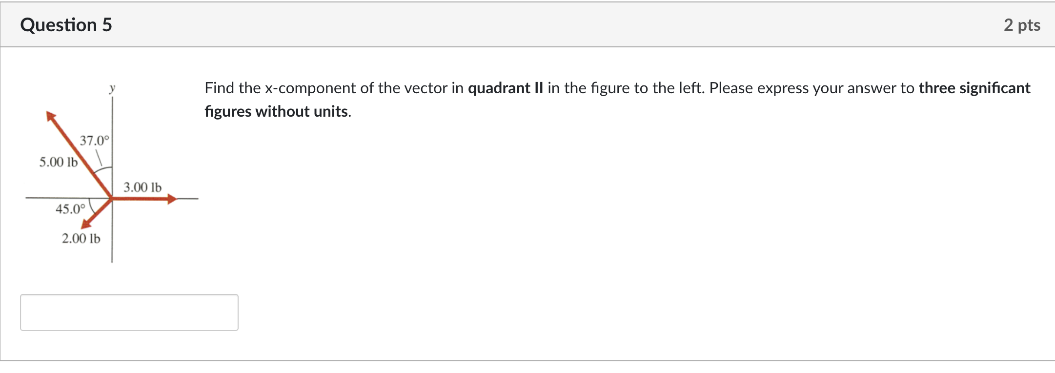Solved Find the x-component of the vector in quadrant II in | Chegg.com
