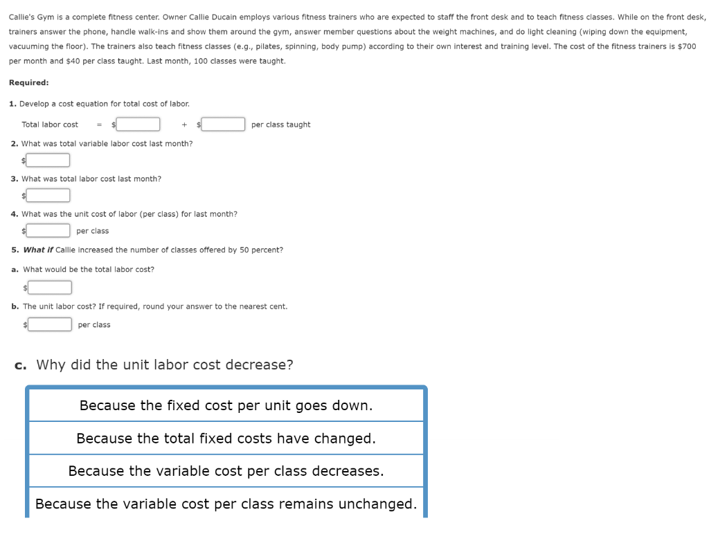 Solved Callie s Gym Is A Complete Fitness Center Owner Chegg solved-callie-s-gym-is-a-complete-fitness-center-owner-chegg