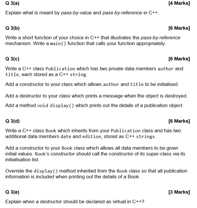 Solved [4 Marks] Q 3(a) Explain what is meant by | Chegg.com