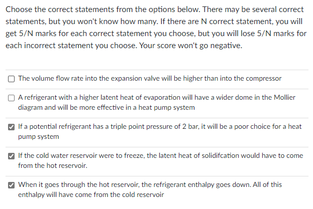 Solved Choose the correct statements from the options below. | Chegg.com