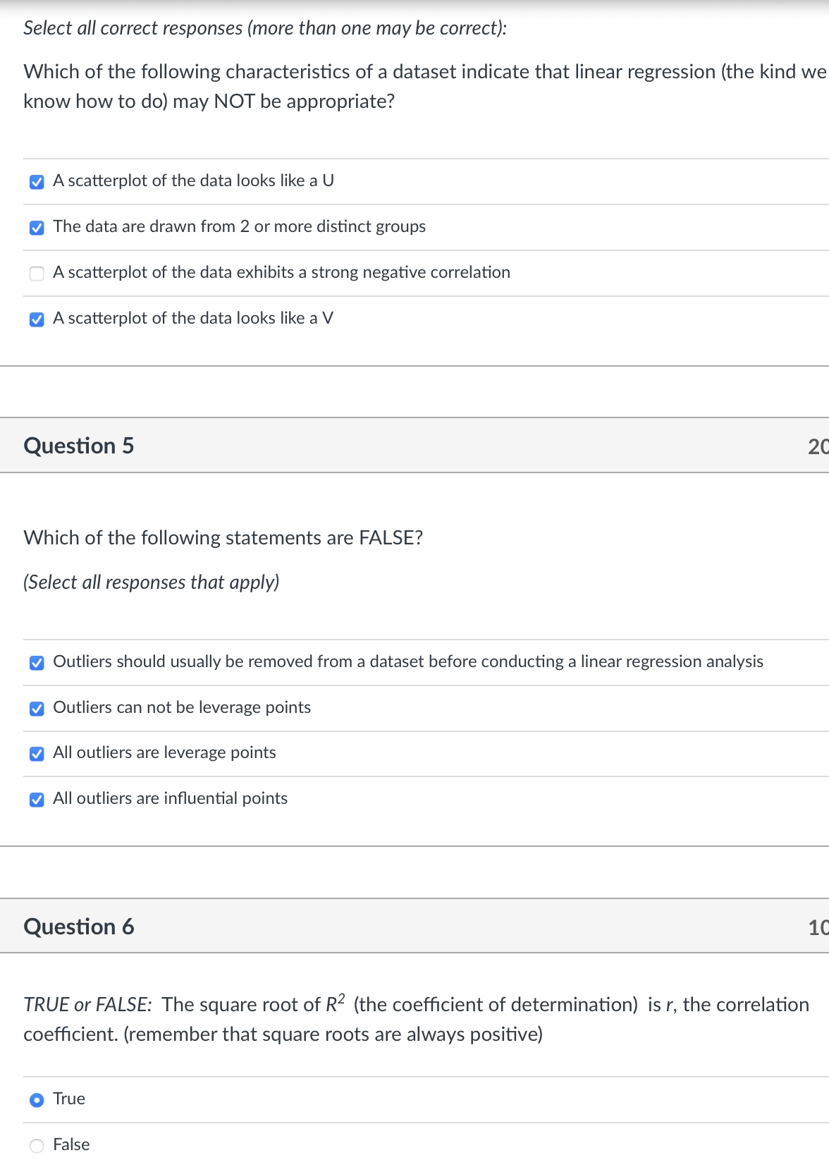 Solved Select all correct responses (more than one may be | Chegg.com