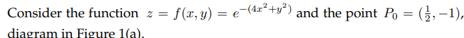 Solved Consider the function z=f(x,y)=e−(4x2+y2) and the | Chegg.com