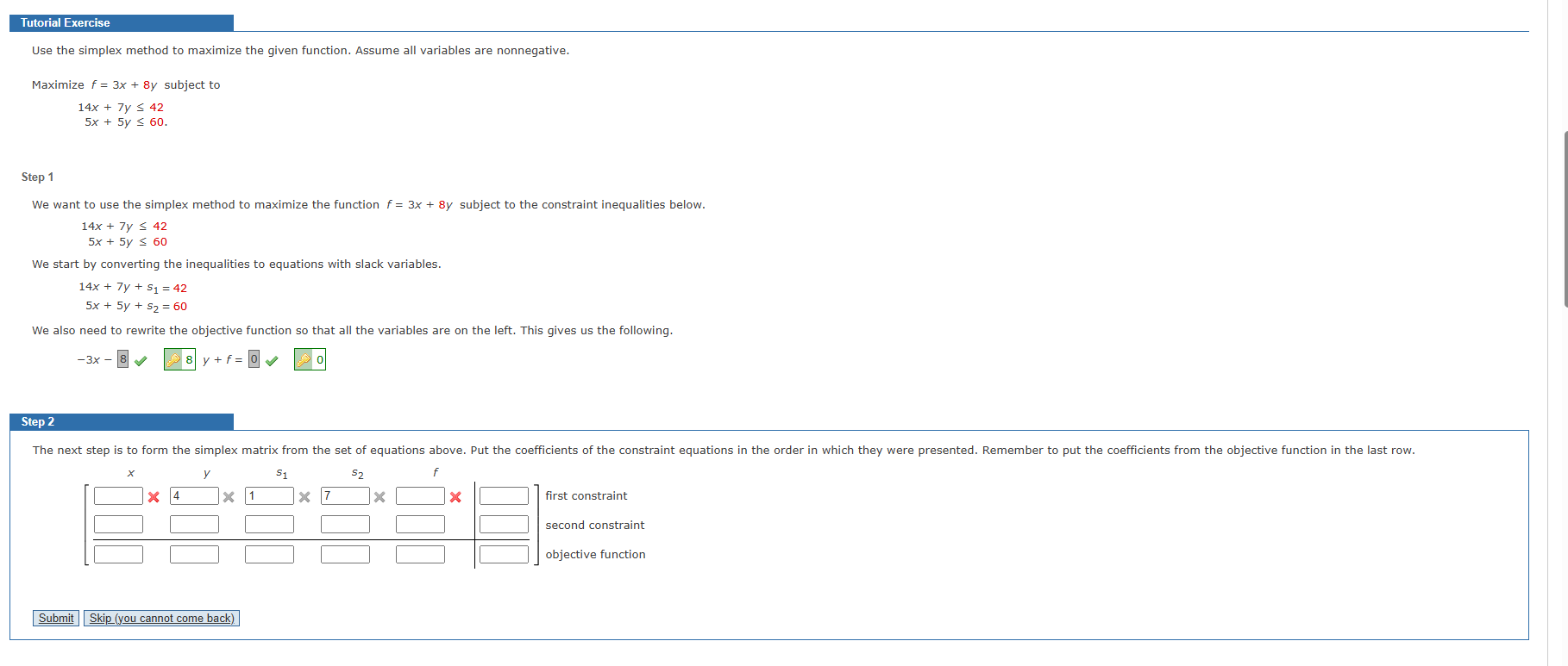 Solved Tutorial ExerciseUse the simplex method to ﻿maximize | Chegg.com