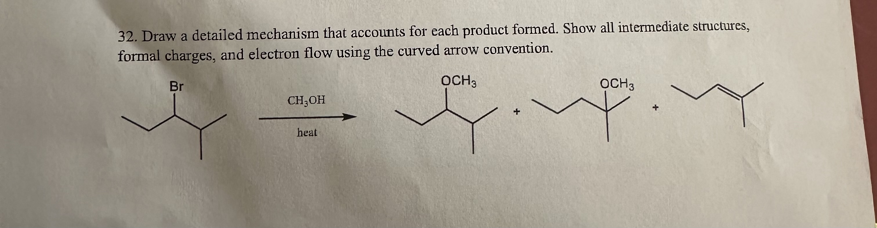 Solved Draw a detailed mechanism that accounts for each | Chegg.com