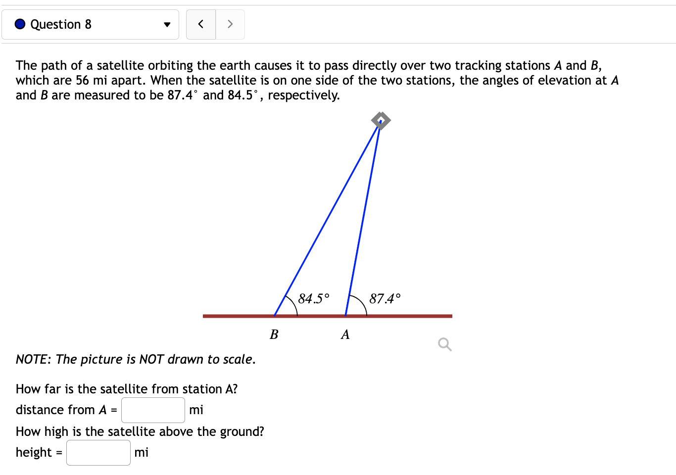 Solved The path of a satellite orbiting the earth causes it | Chegg.com