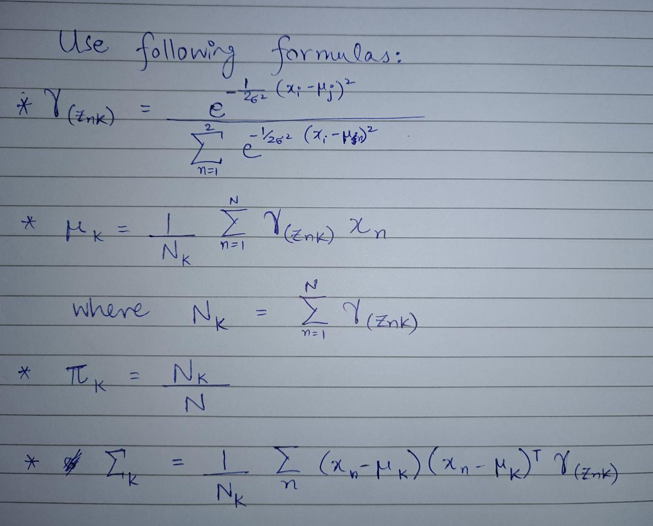Solved Problem 4: Apply the expectation-maximization (EM) | Chegg.com