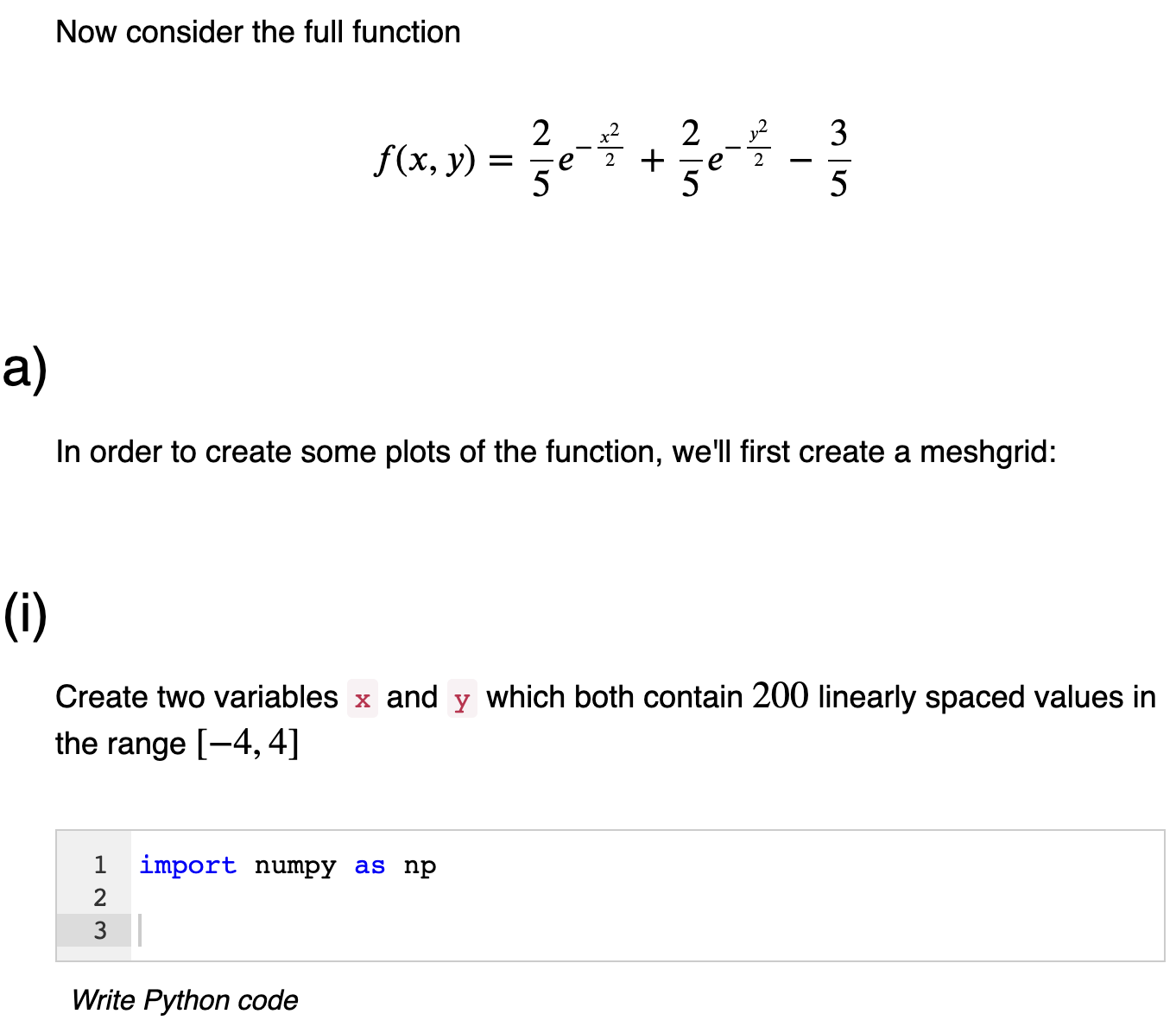 Solved Now consider the full function | Chegg.com