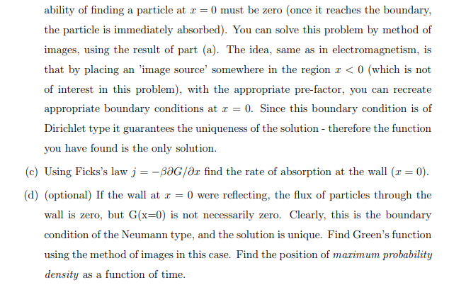= Problem 2. [Diffusion equation Green's function.] | Chegg.com