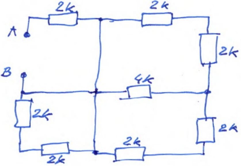 Solved Determine the total resistance, RAB, in the circuit | Chegg.com
