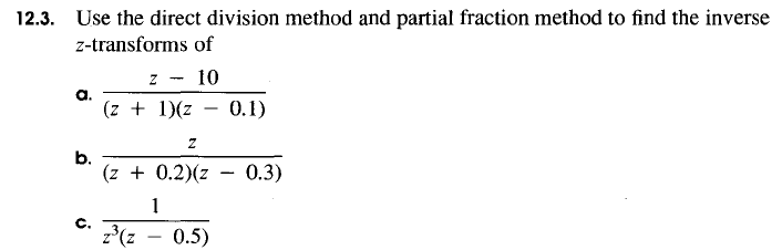 Solved 12.3. Use the direct division method and partial | Chegg.com