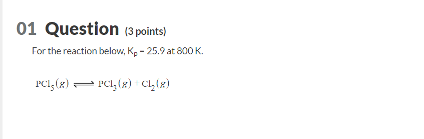 Solved Calculate the equilibrium partial pressures of the | Chegg.com