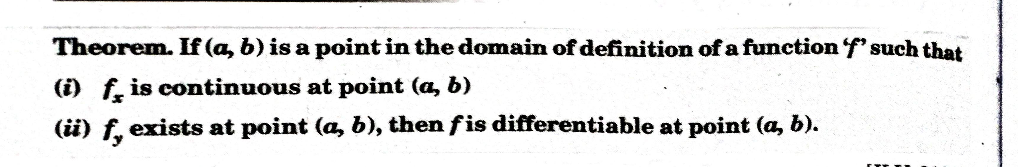 Solved Theorem. If(a, b) is a point in the domain of | Chegg.com