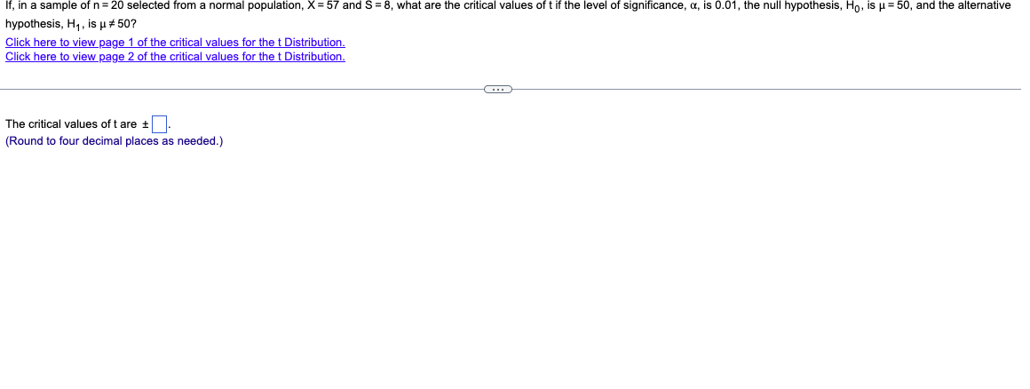Solved If, in a sample of n=20 selected from a normal | Chegg.com
