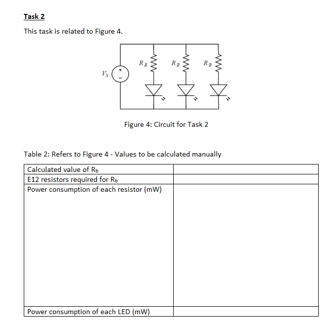 Solved You may assume the following:⦁ VS = 12V⦁ LEDs have a | Chegg.com