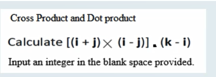 Solved Cross Product and Dot product Calculate | Chegg.com