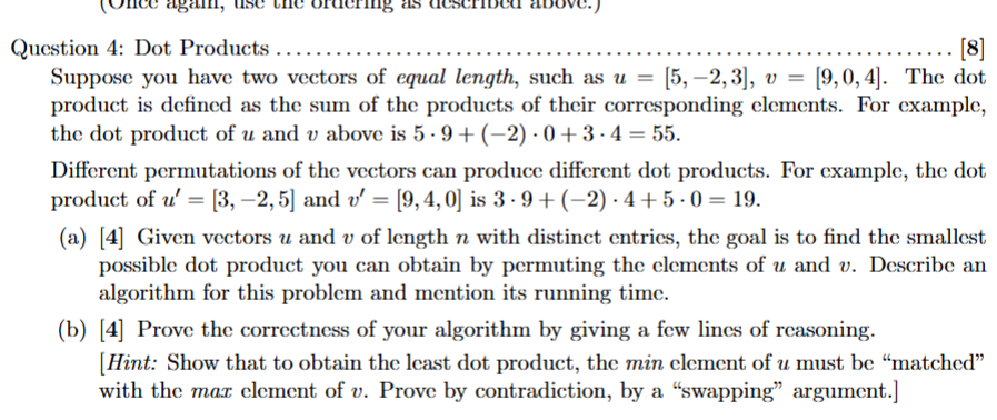 Solved by an EXPERT Suppose you have two vectors of ﻿equal length, such | Chegg.com