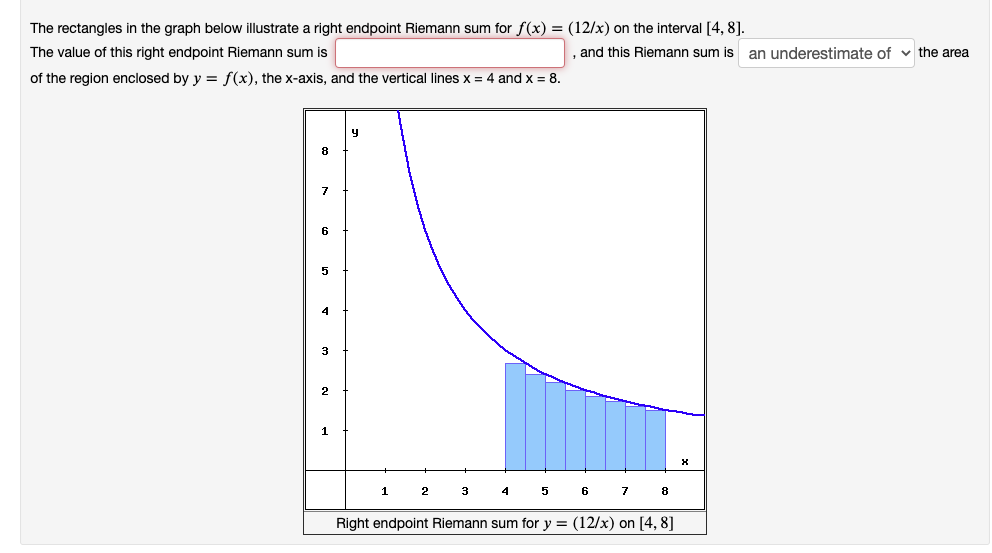 Solved (1 point) The rectangles in the graph below | Chegg.com